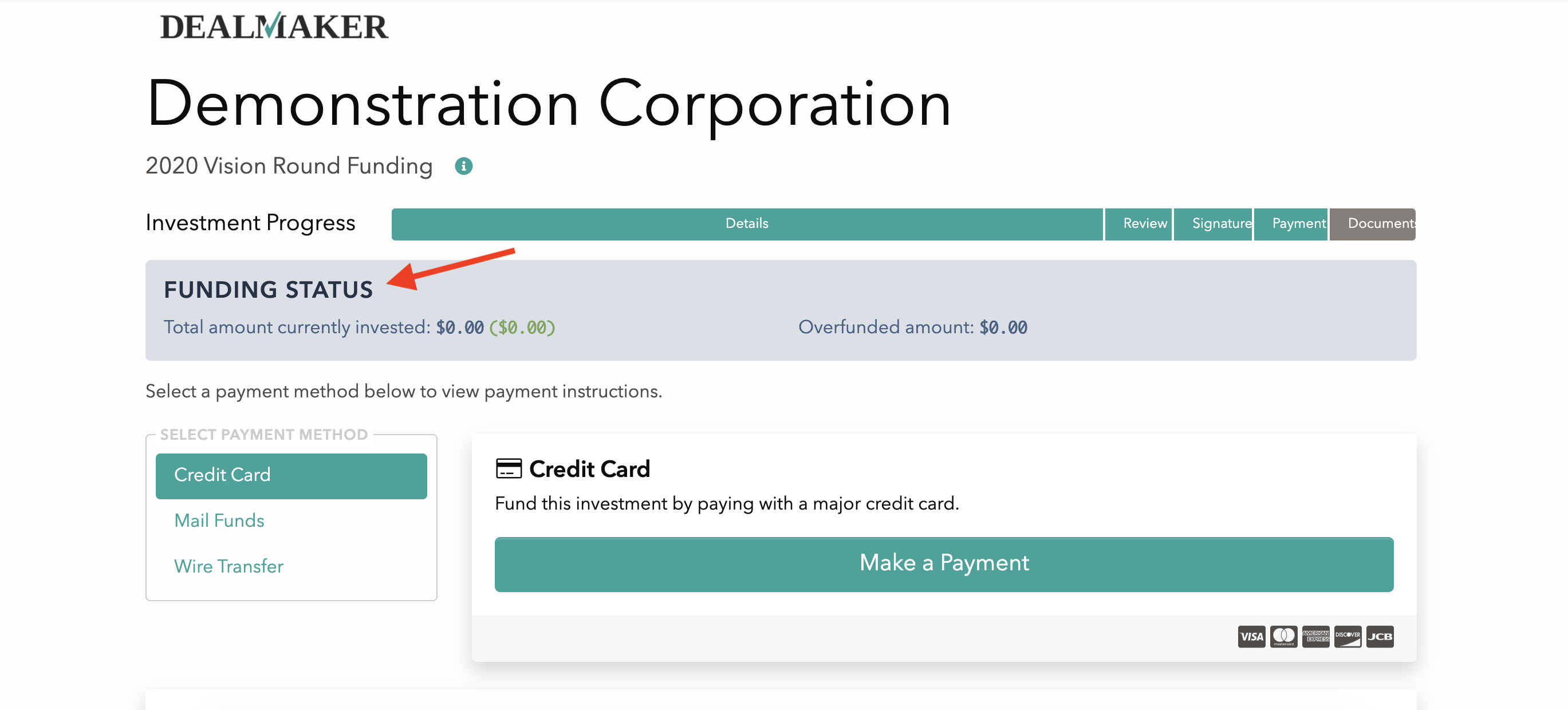 Funding Methods On DealMaker – DealMaker Support